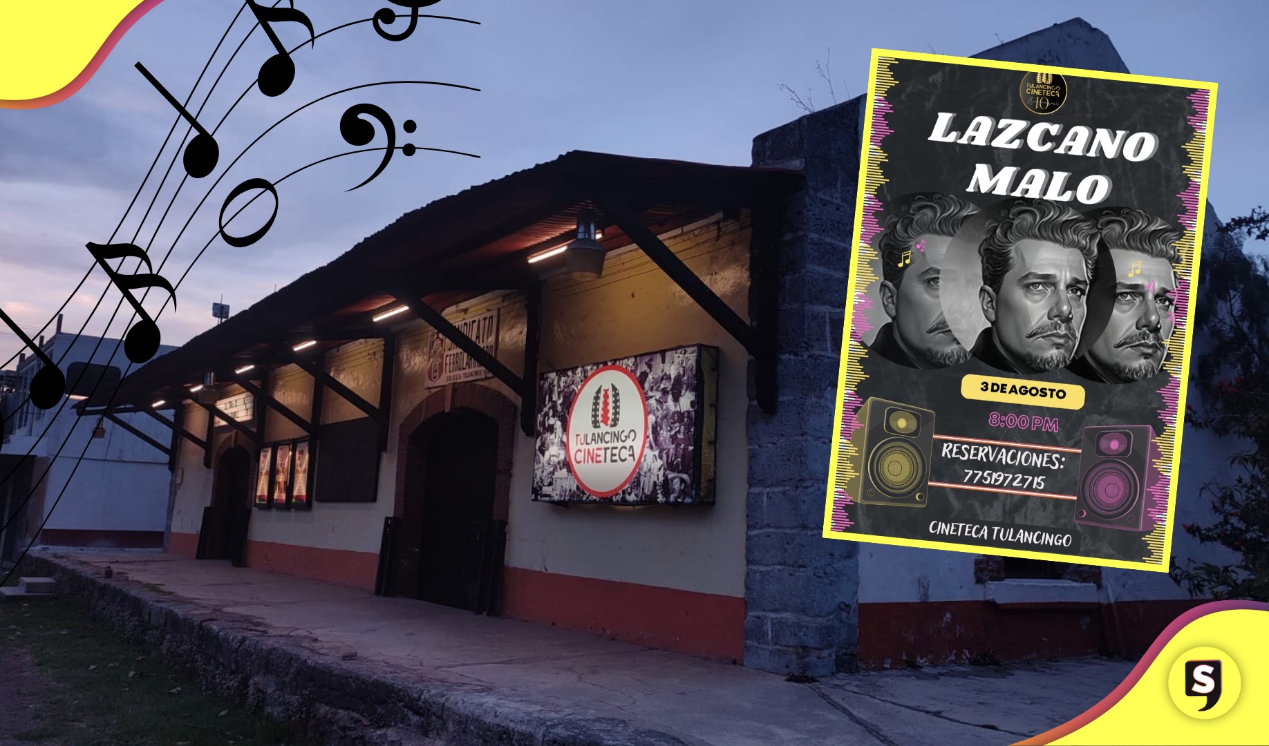 Lazcano Malo llega a Cineteca de Tulancingo: fecha y precio