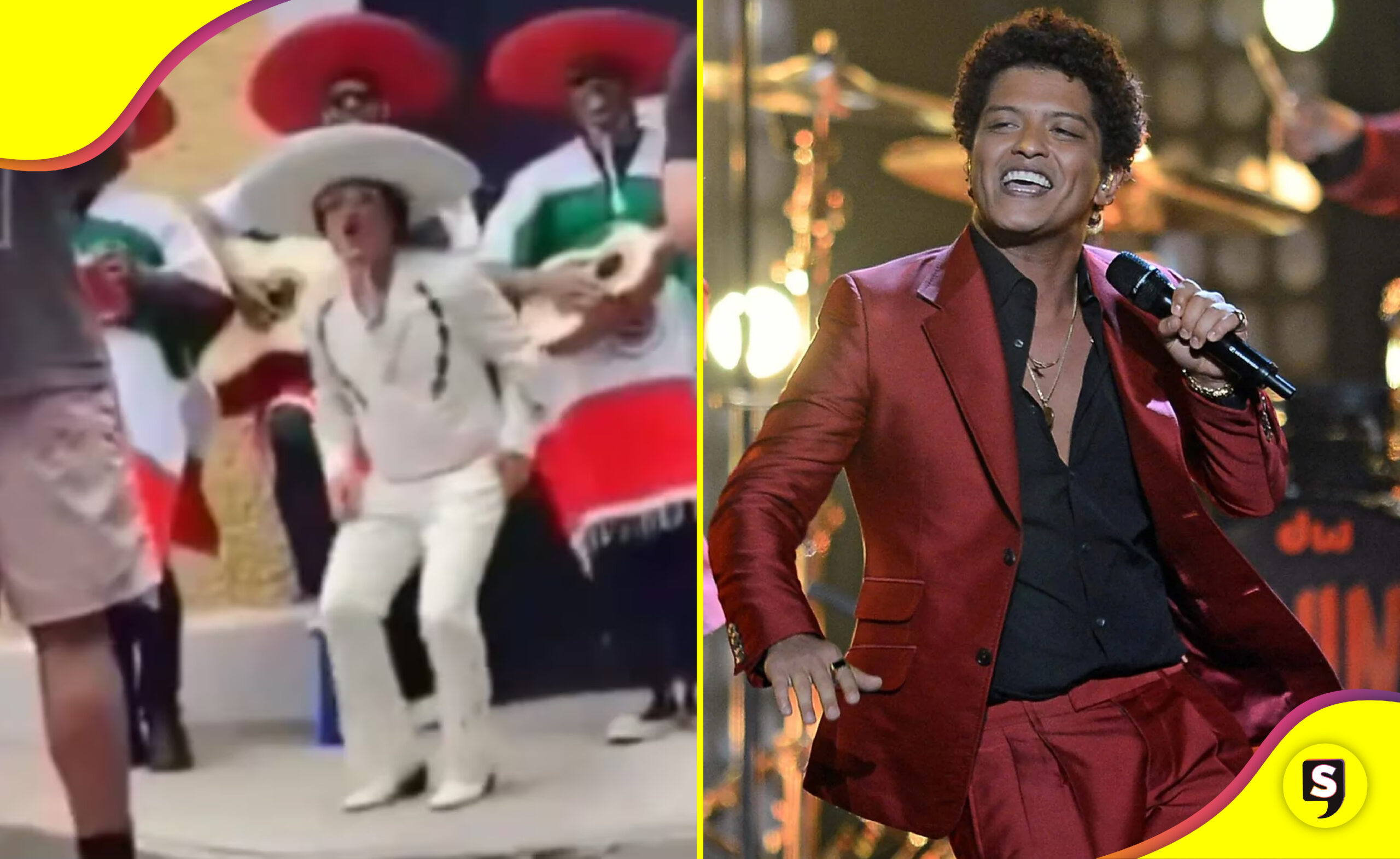 ¿Eres tú Pedro Fernández? Captan a Bruno Mars vestido de mariachi (VIDEO)