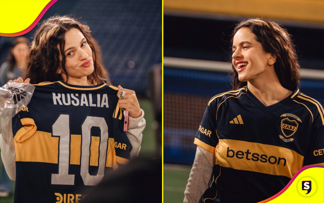 Rosalía visita "La Bombonera" casa de Boca Juniors